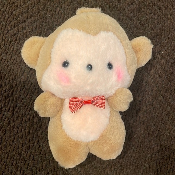 Toys | Stuffed Animal Brand New Monkey With Blush Cheeks | Poshmark